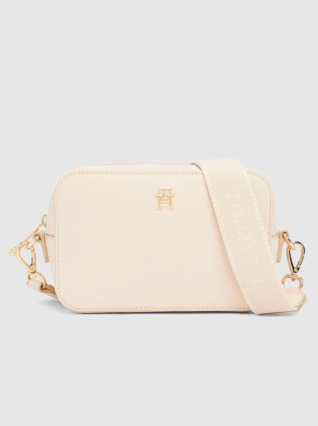 Mulher Th Soft Logo Camera Bag Tommy Jeans Creme - AW0AW16906.124 ...